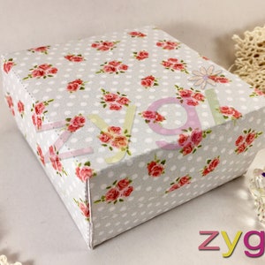 Printable Jewelry Box Pattern Template With Lid- DIY Crafting- Favours ...