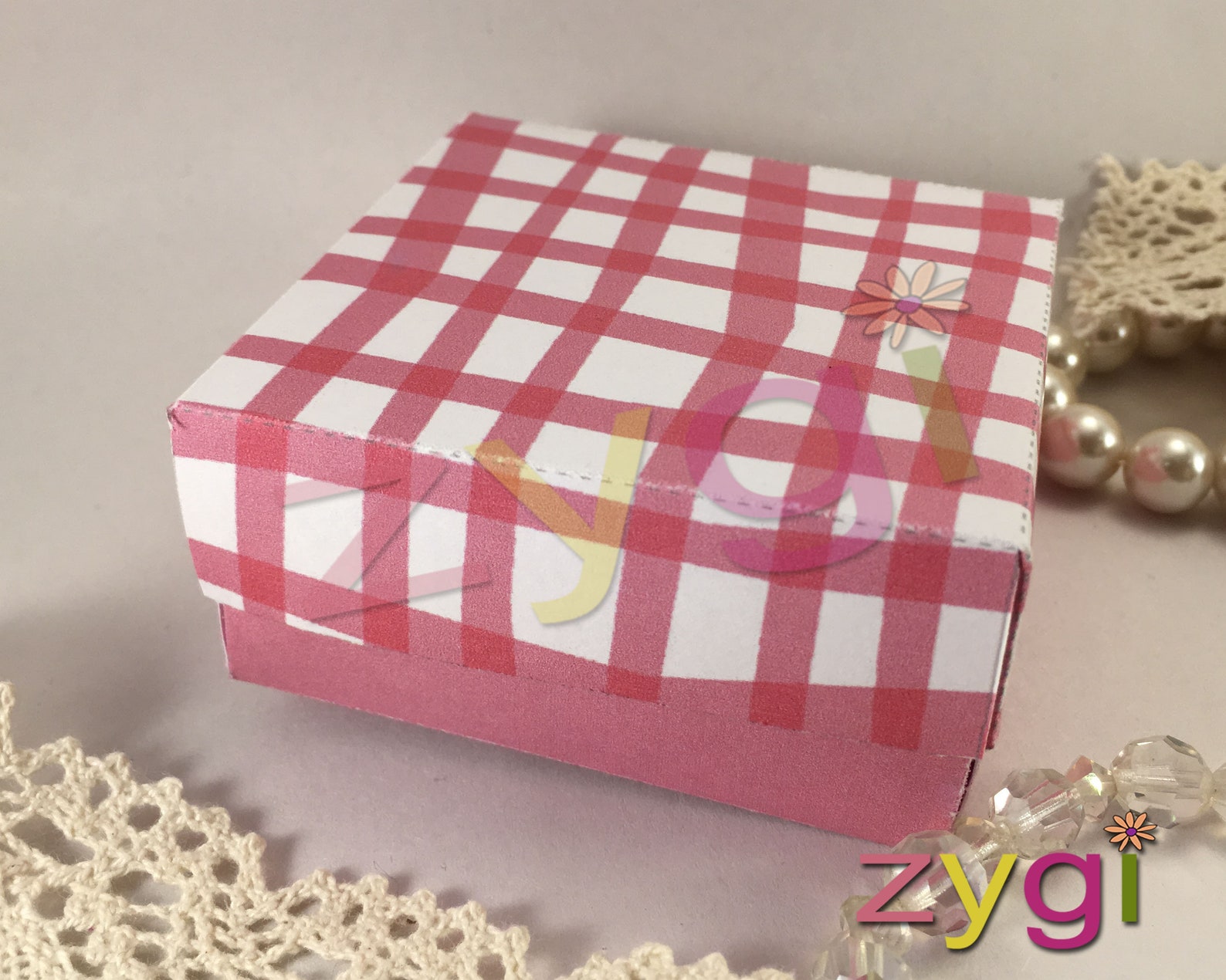 Gift Box With Lid Template Printable Jewelry Jewellery - Etsy UK