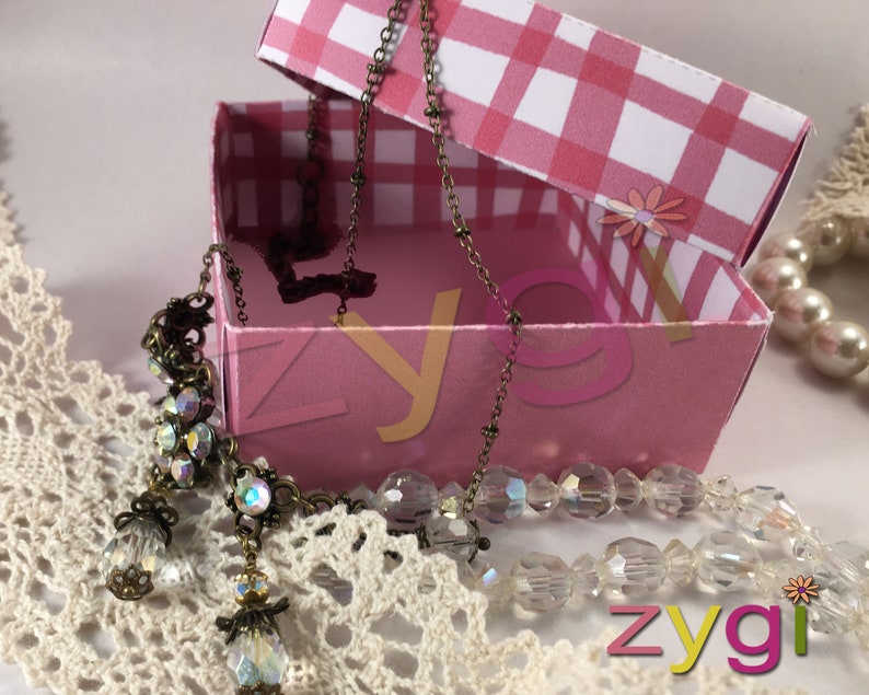 Gift Box With Lid Template Printable Jewelry Jewellery - Etsy UK