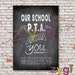 Printable PTA Poster- Chalkboard- Our Pta Needs You- Modern- Printable ...