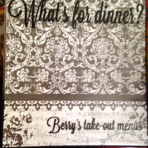 Take Out Menu Binder - Etsy