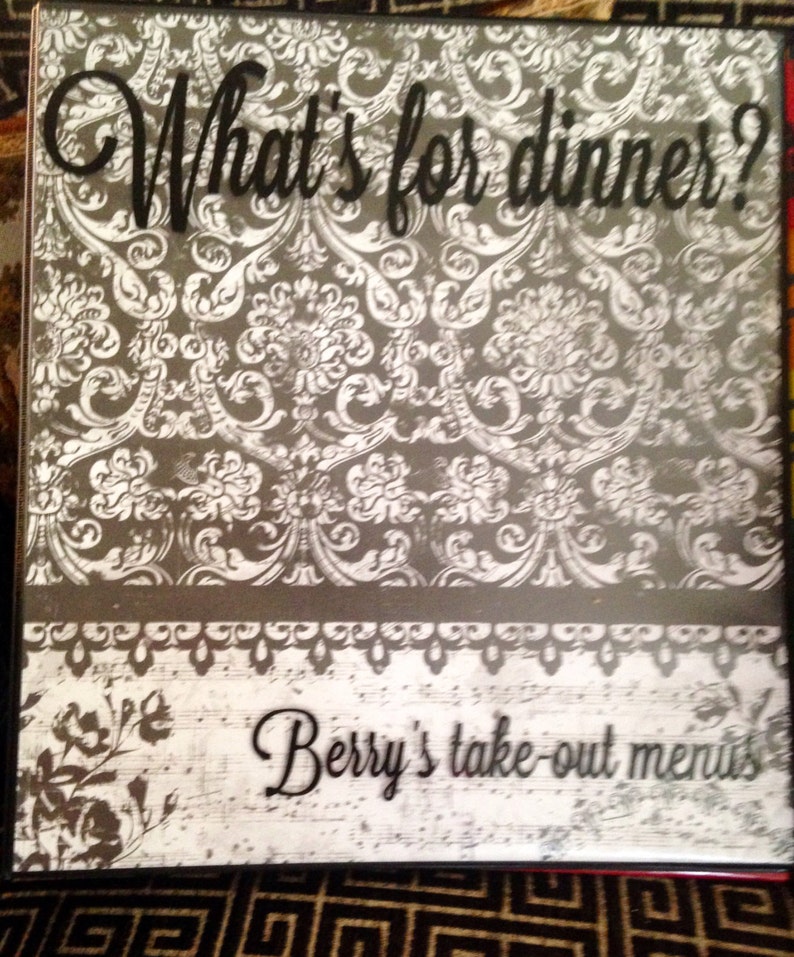 Take Out Menu Binder - Etsy