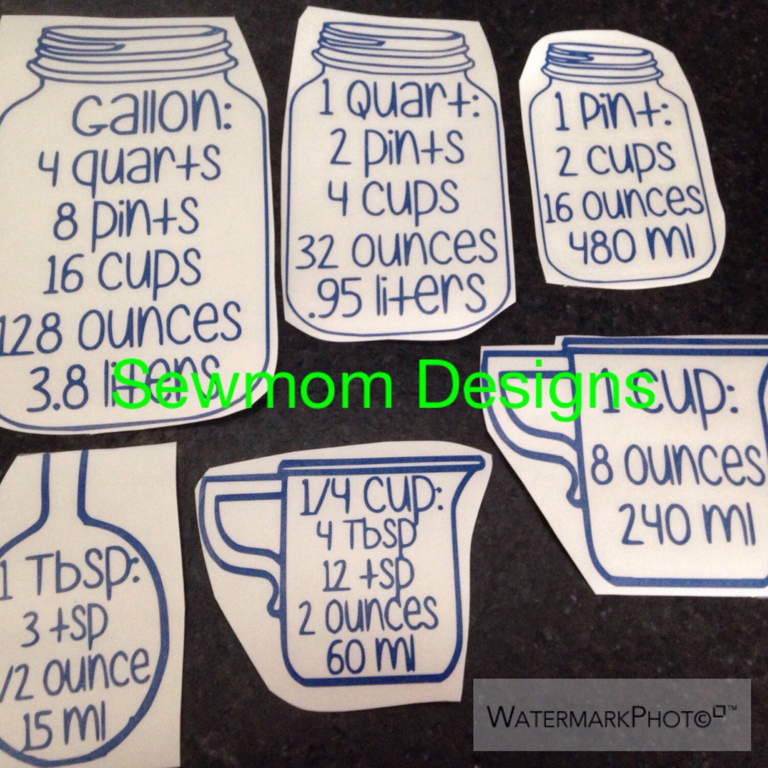 Measurement Decals - Etsy