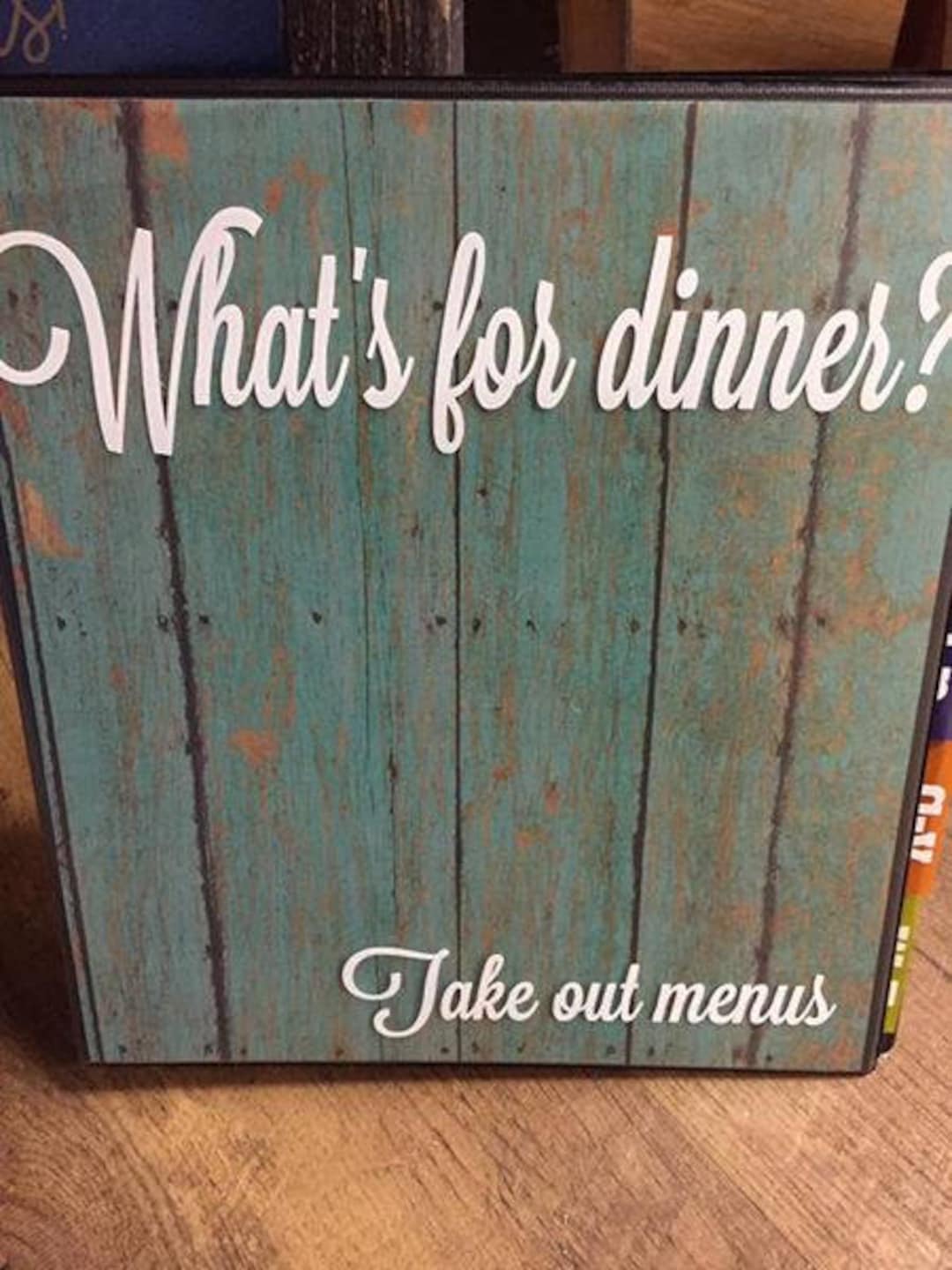Take Out Menu Binder - Etsy