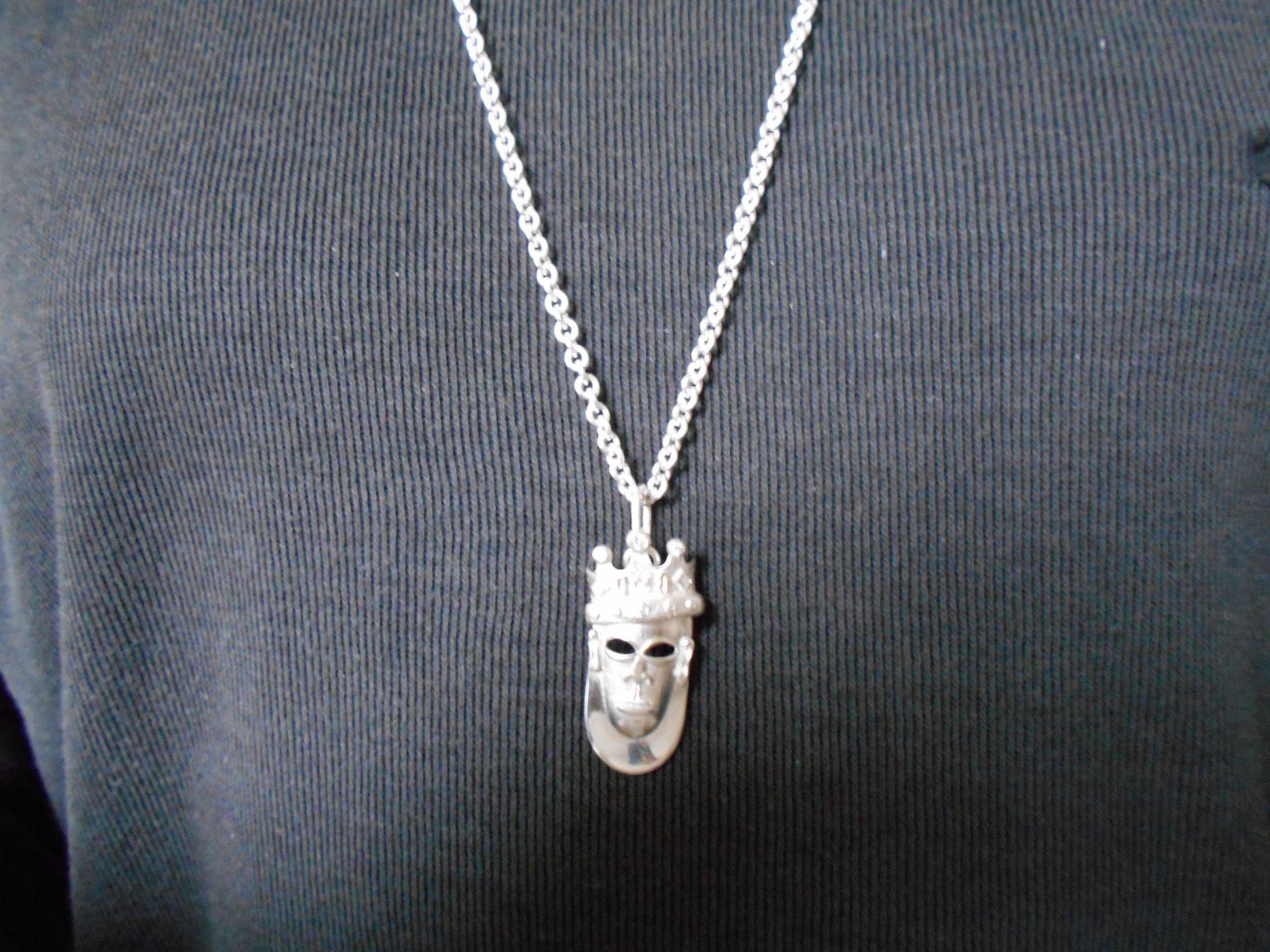 King Pendant & Chain | Etsy