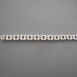 Mens Large Solid Silver 925 Bike Chain Bracelet - Etsy