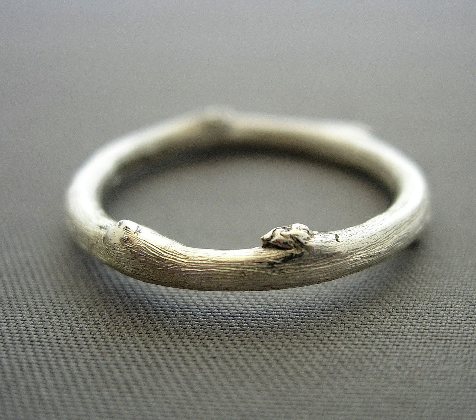 SILVER TWIG RING - Etsy