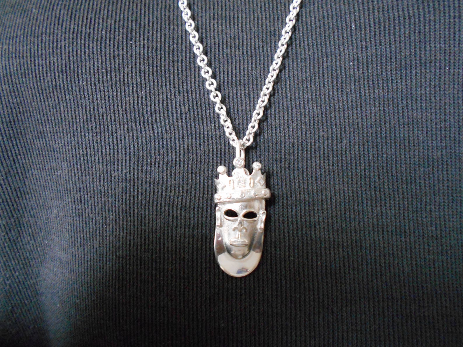 King Pendant & Chain | Etsy