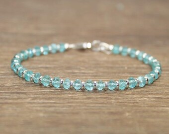 Apatite Necklace Apatite Jewelry Beaded Necklace Gemstone | Etsy