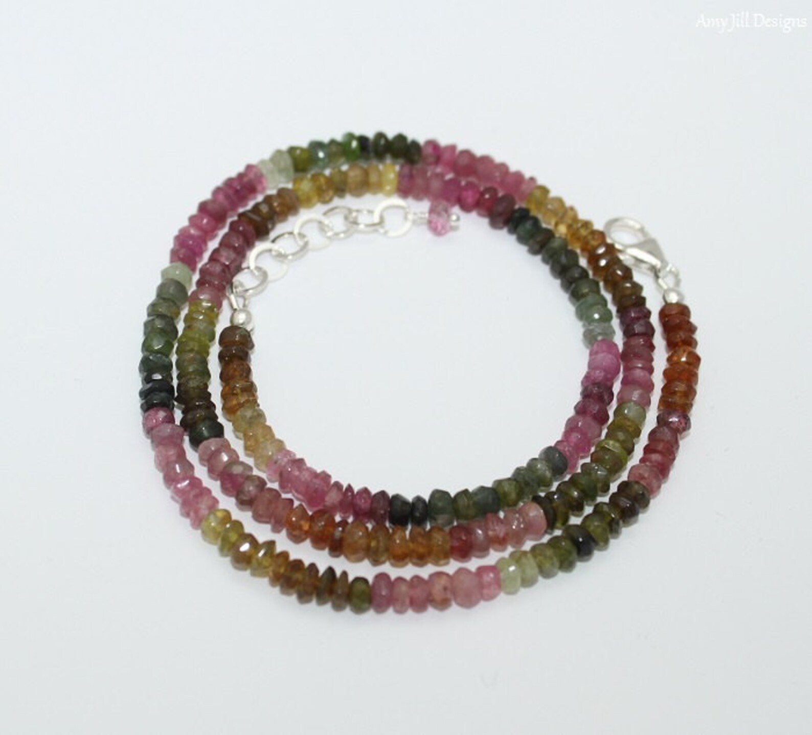 Watermelon Tourmaline Necklace Watermelon Tourmaline Jewelry - Etsy