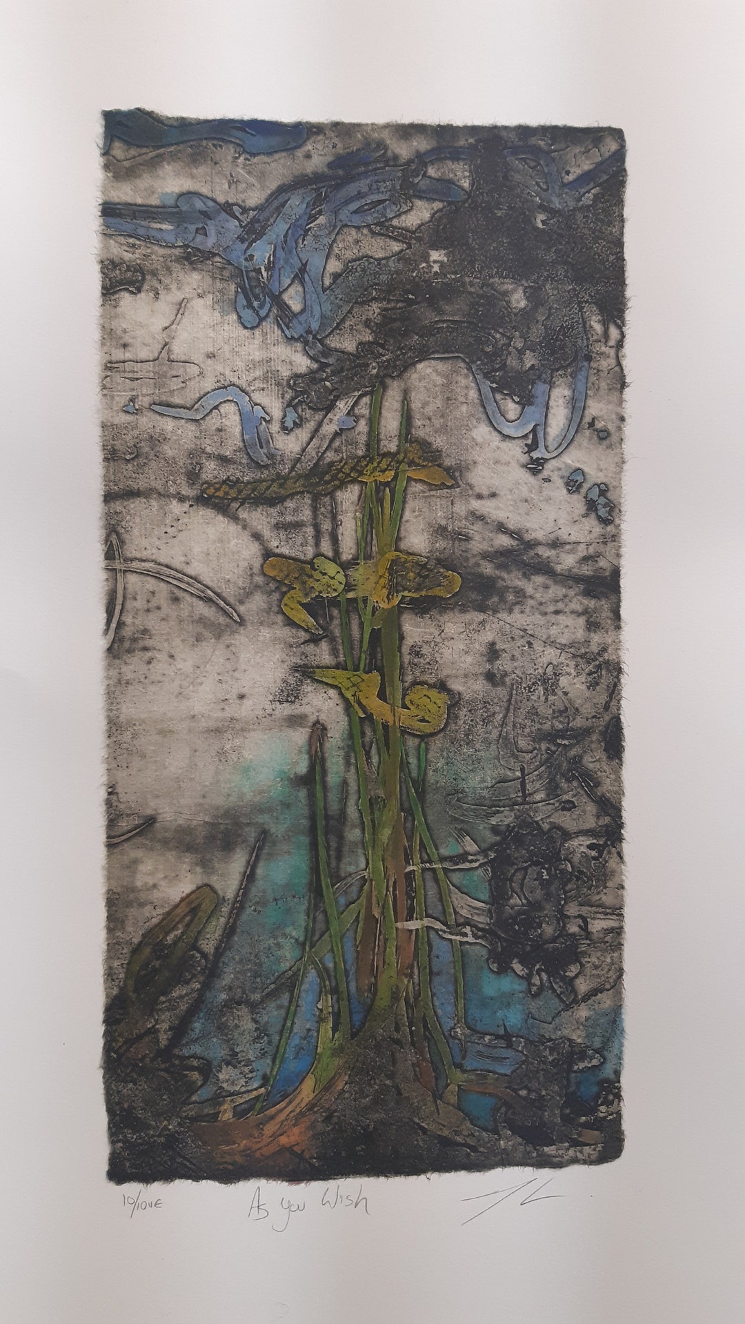 Hand Coloured Etching as You Wish by Tganson Landscape Abstract Art ...