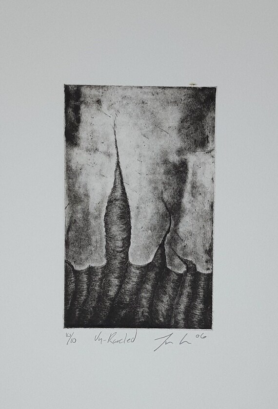 Copper Plate Intaglio Un-raveled by Tganson Etching | Etsy