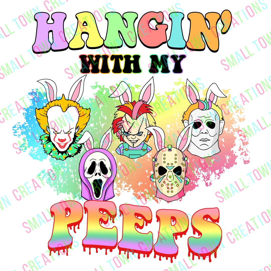 Horror Hanging With My Peeps Png - Digital Image - Transparent ...