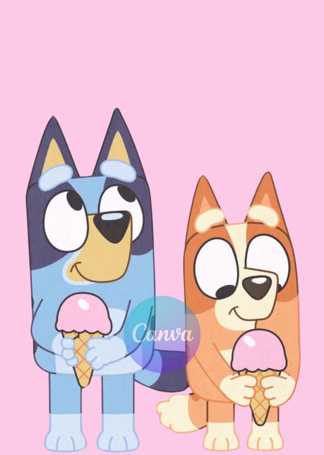 Bluey and Bingo Ice Cream Pops - Etsy