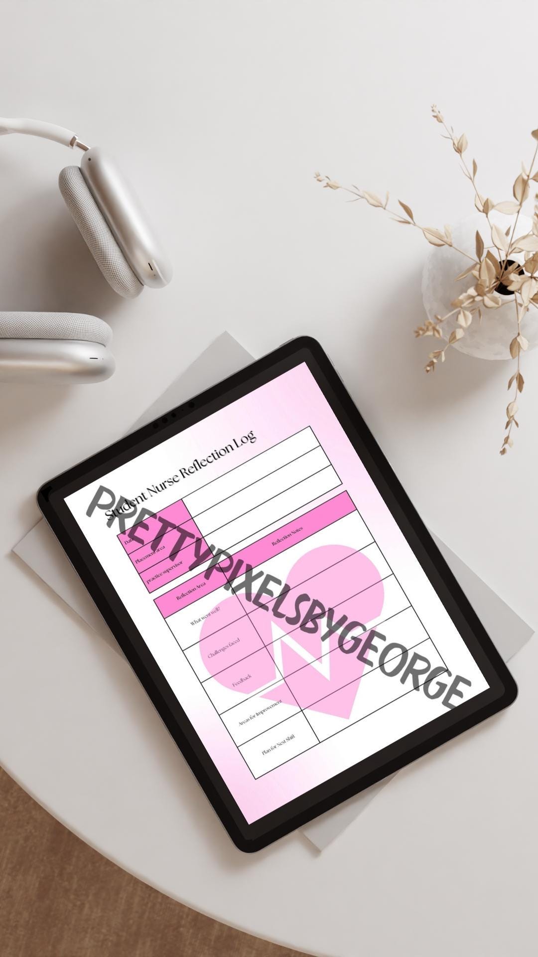 Study & Scrubs – A Guided Reflection Log for Nursing Students - Etsy