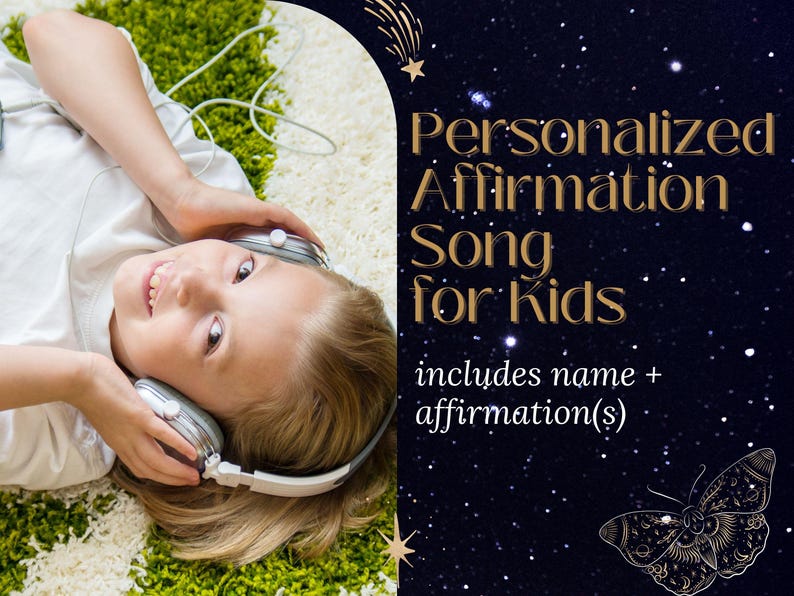Personalized Affirmation Song for Kids | Custom Name Audio Track | Self ...