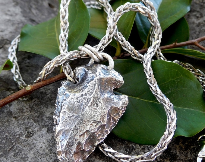Sterling Silver Arrow Head Necklace | Mens Necklace | Solid Sterling ...