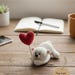 Crochet Polar Bear Plush With Heart, Handmade Valentine's Gift - Etsy