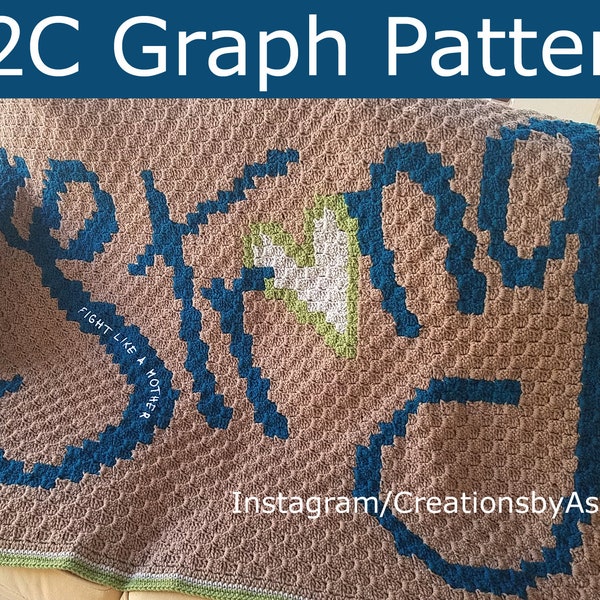 Crochet Breast Cancer Blanket Pattern - Etsy