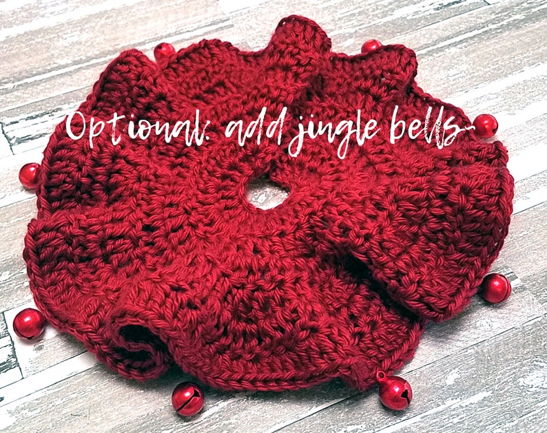 PATTERN: Quick Mini Tree Skirt One-skein Crochet PDF Adjustable Size ...