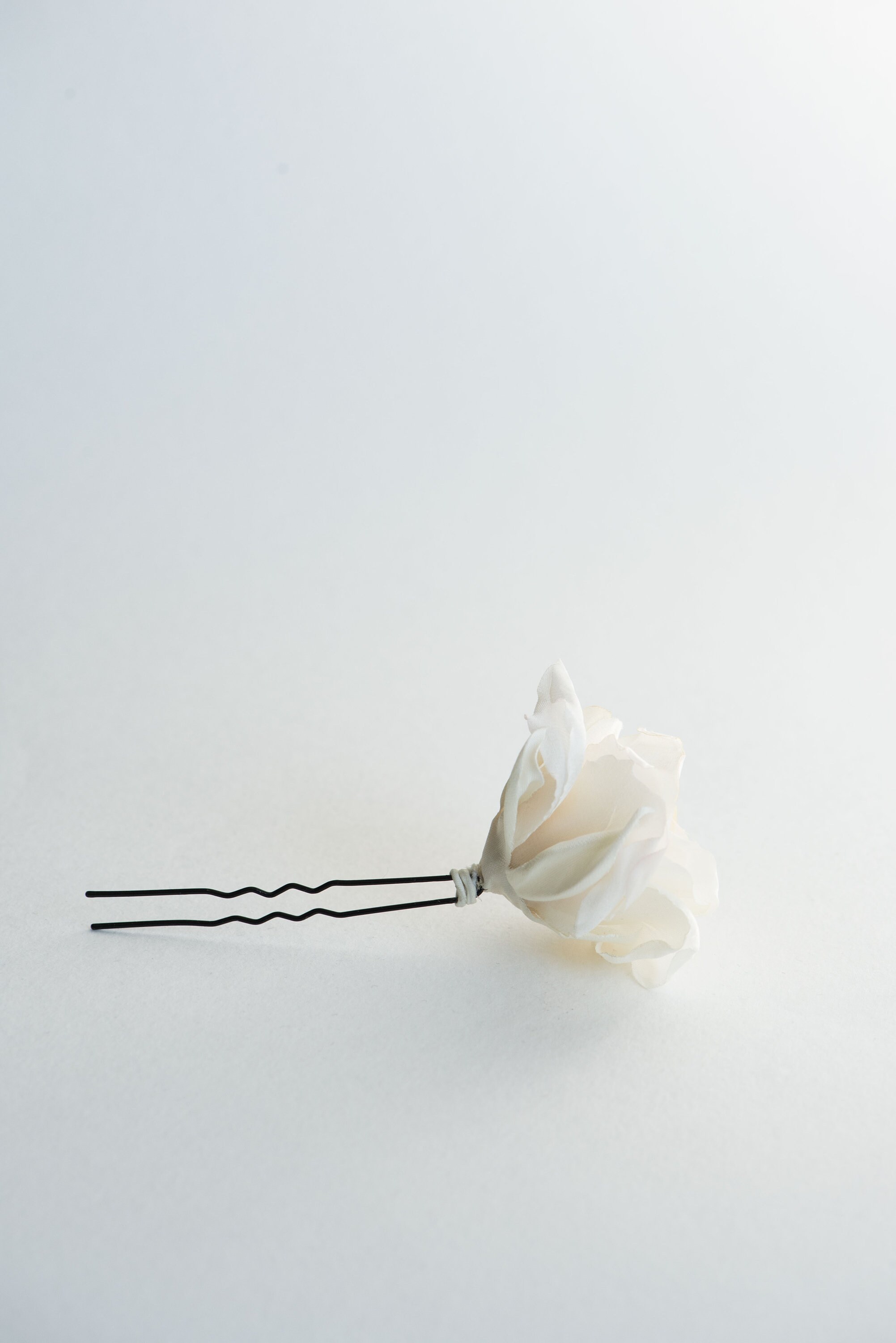 Bridal Hair Flower, Rose Hair Flower, Custom Color Flower Hair Piece ...