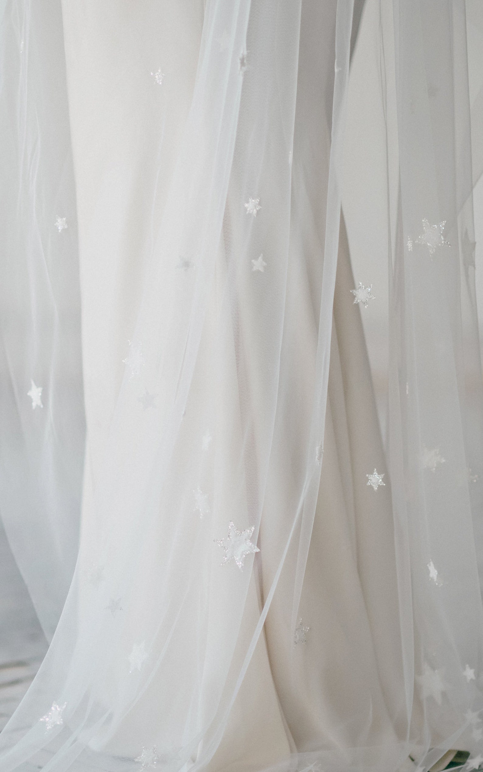 Star Veil Celestial Bridal Veil Wedding Veil With Stars | Etsy