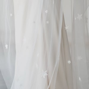 Star Veil, Celestial Bridal Veil, Wedding Veil With Stars, Italian ...