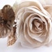 Wedding Flower Crown Beige Flower Headpiece Wedding Headband - Etsy