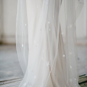 Star Veil, Celestial Bridal Veil, Wedding Veil With Stars, Italian ...