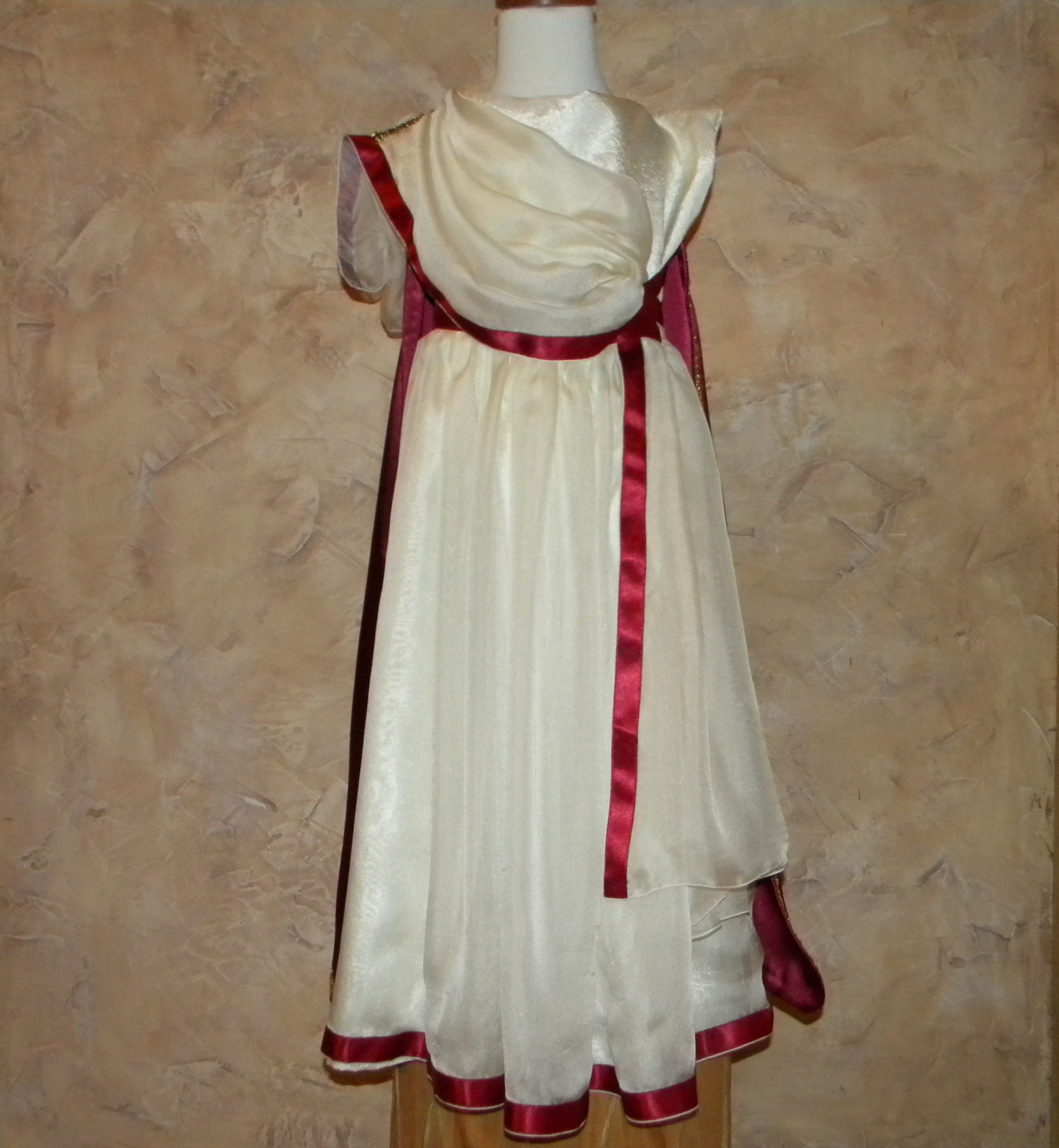 Greek Roman Toga-Tunic Flowing Silk-y Fabric and Chiffon with | Etsy