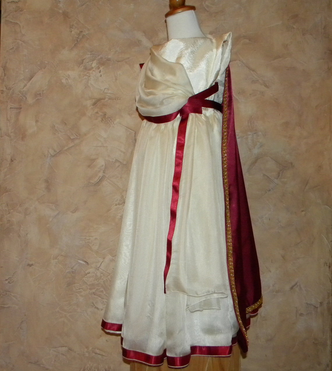 Grec Romaine Toga-Tunic Flowing Silk-y Fabric et Chiffon avec | Etsy