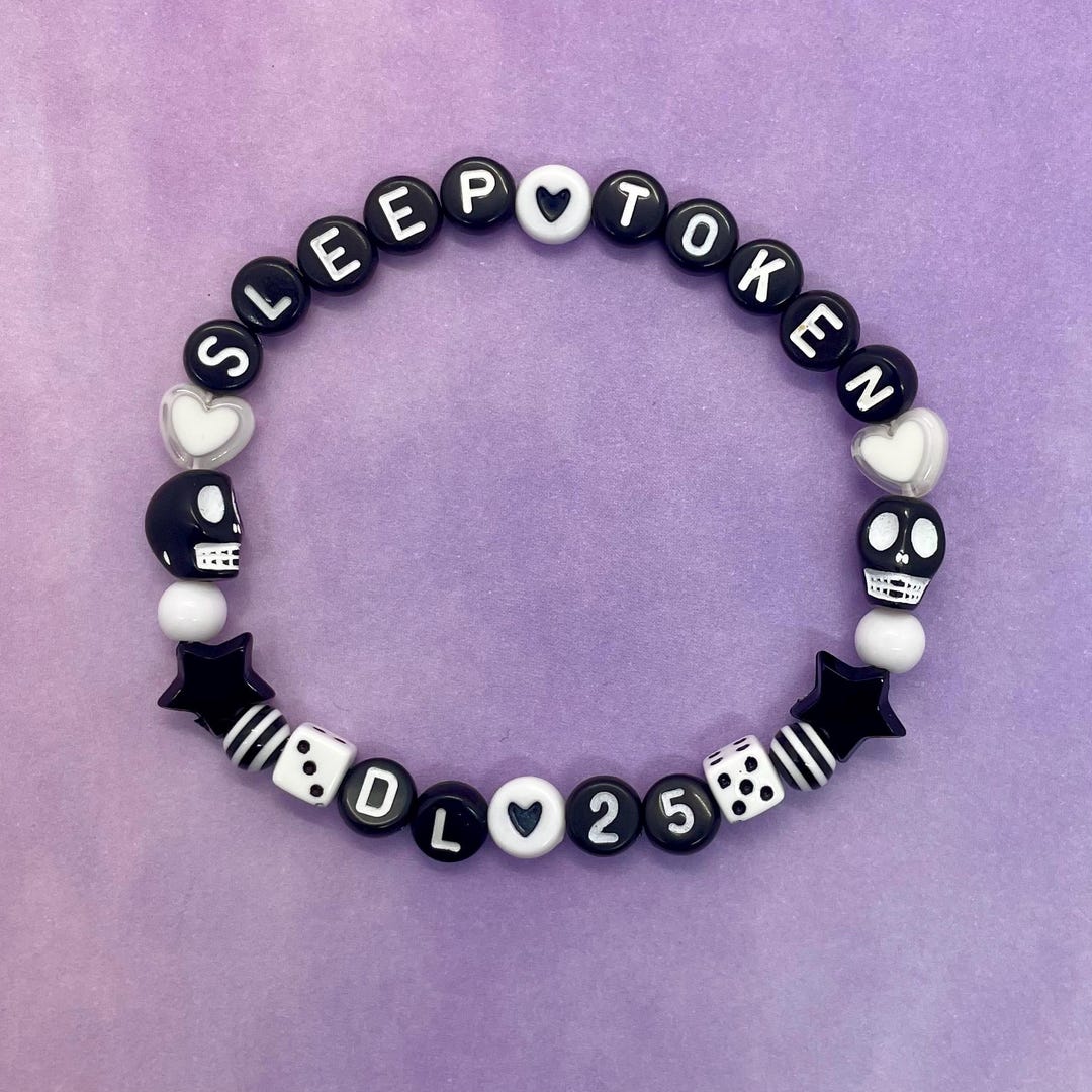 Sleep Token Download 2025 Memory Friendship Style Beaded Bracelet Black ...