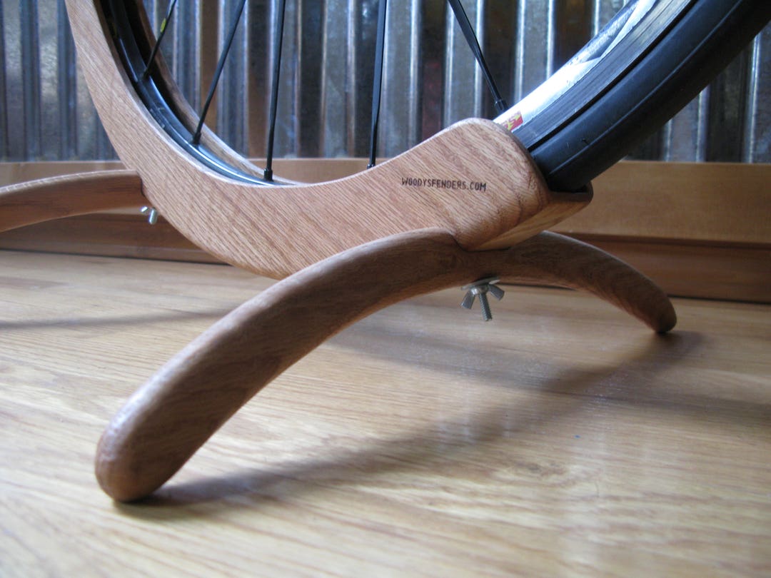 Bike Rack Made From Red Oak, Super Attractive Hand Made Floor Bicycle ...