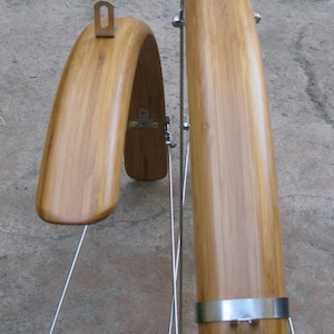 Bicycle Fenders Hand Made From Vertical Grain Bamboo. Bicycle ...