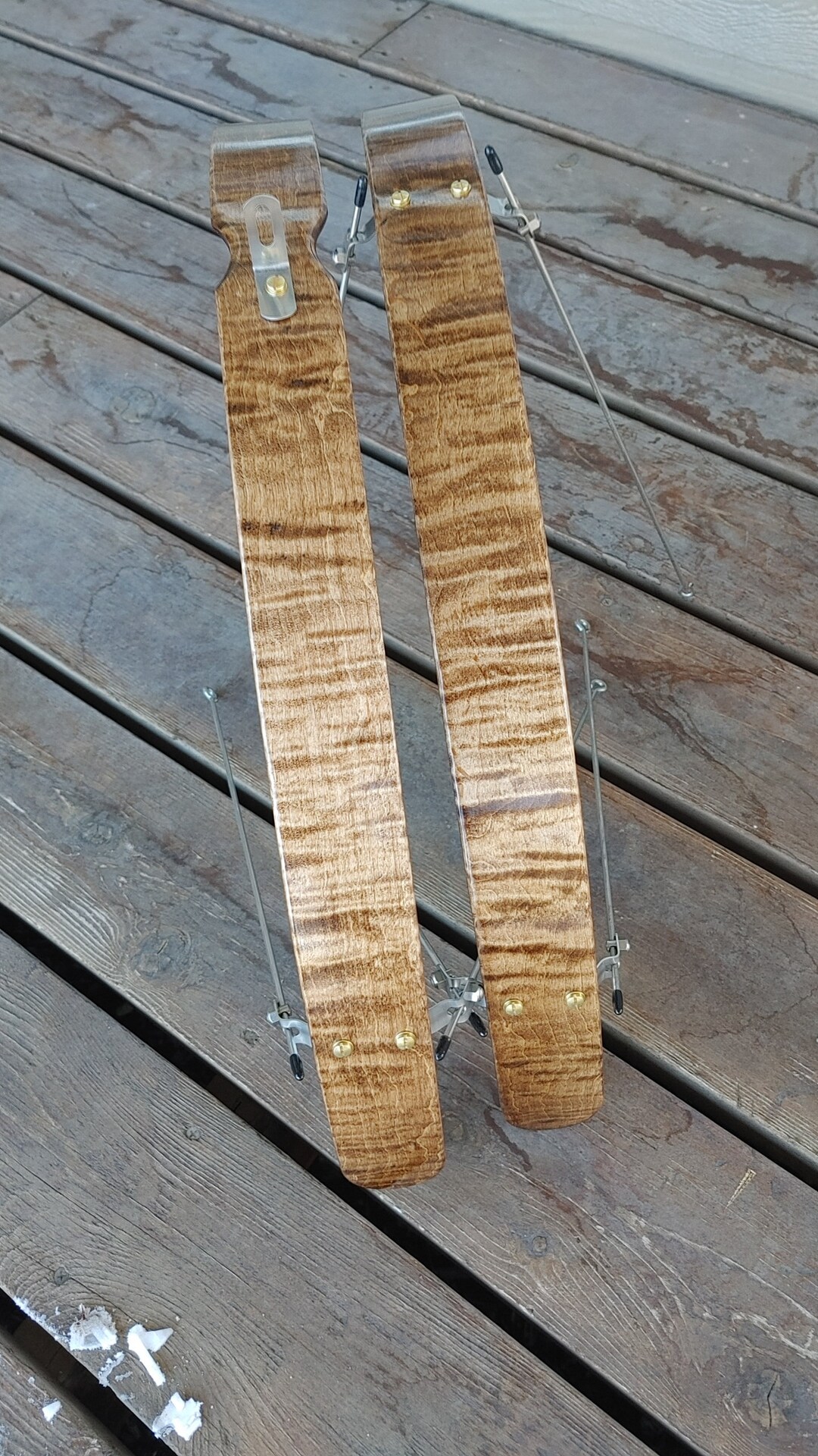 Wood Bike Fenders Hand Made Brown Stained Figured Maple. Super Awesome ...