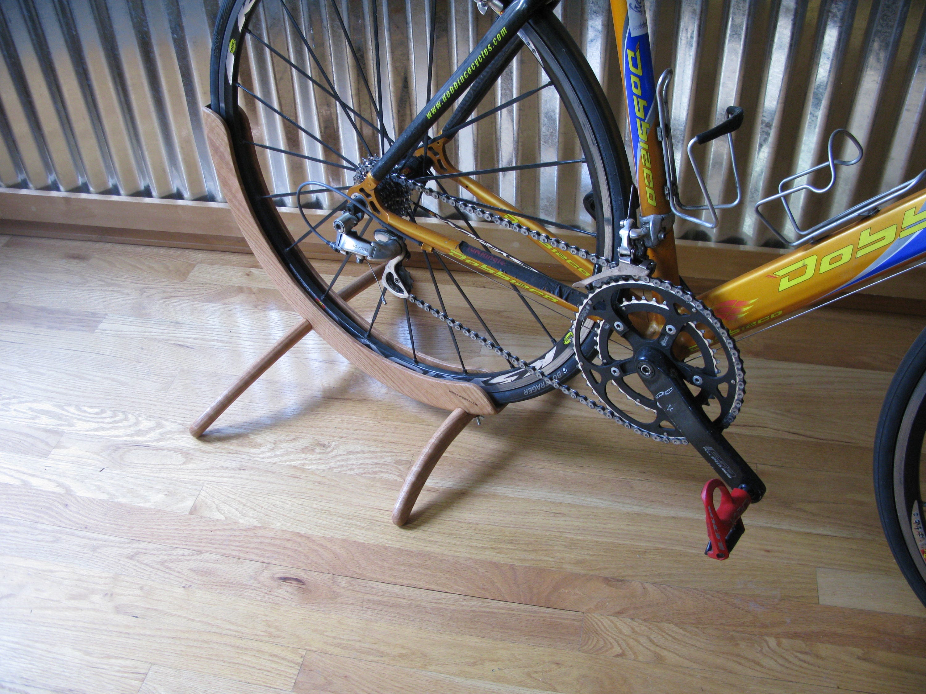 Bike Rack Made From Red Oak. Super Attractive Hand Made Floor | Etsy
