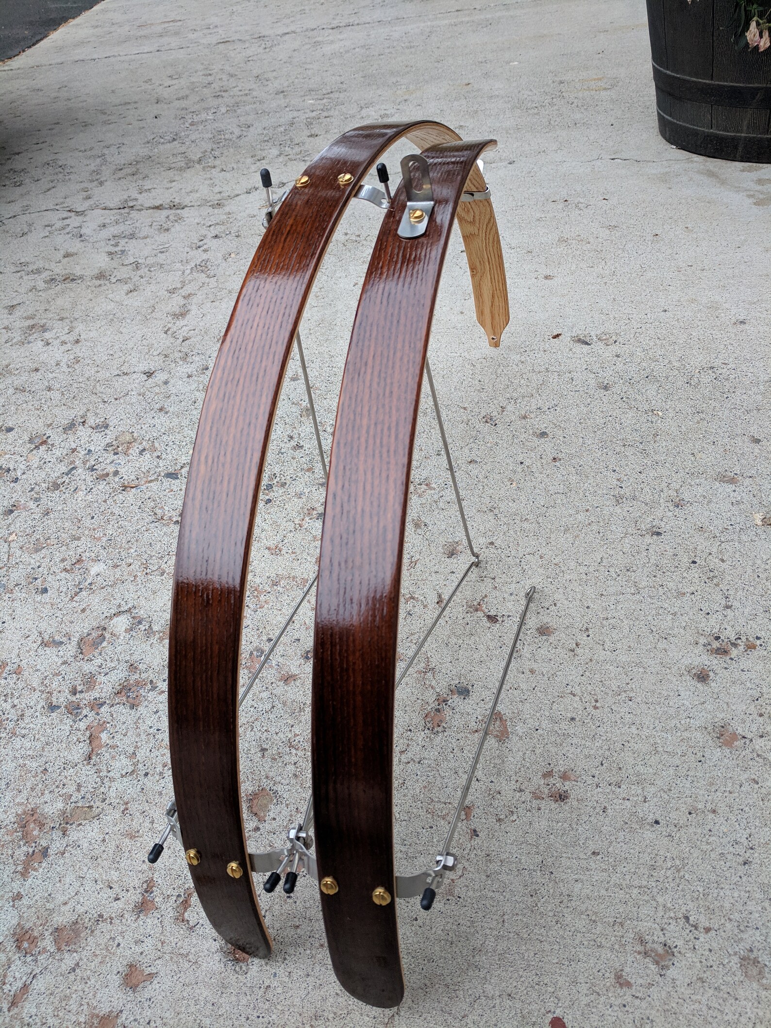 Handmade Ash Wood Bike Fenders – Heat Treated, Commuter Bicycle ...