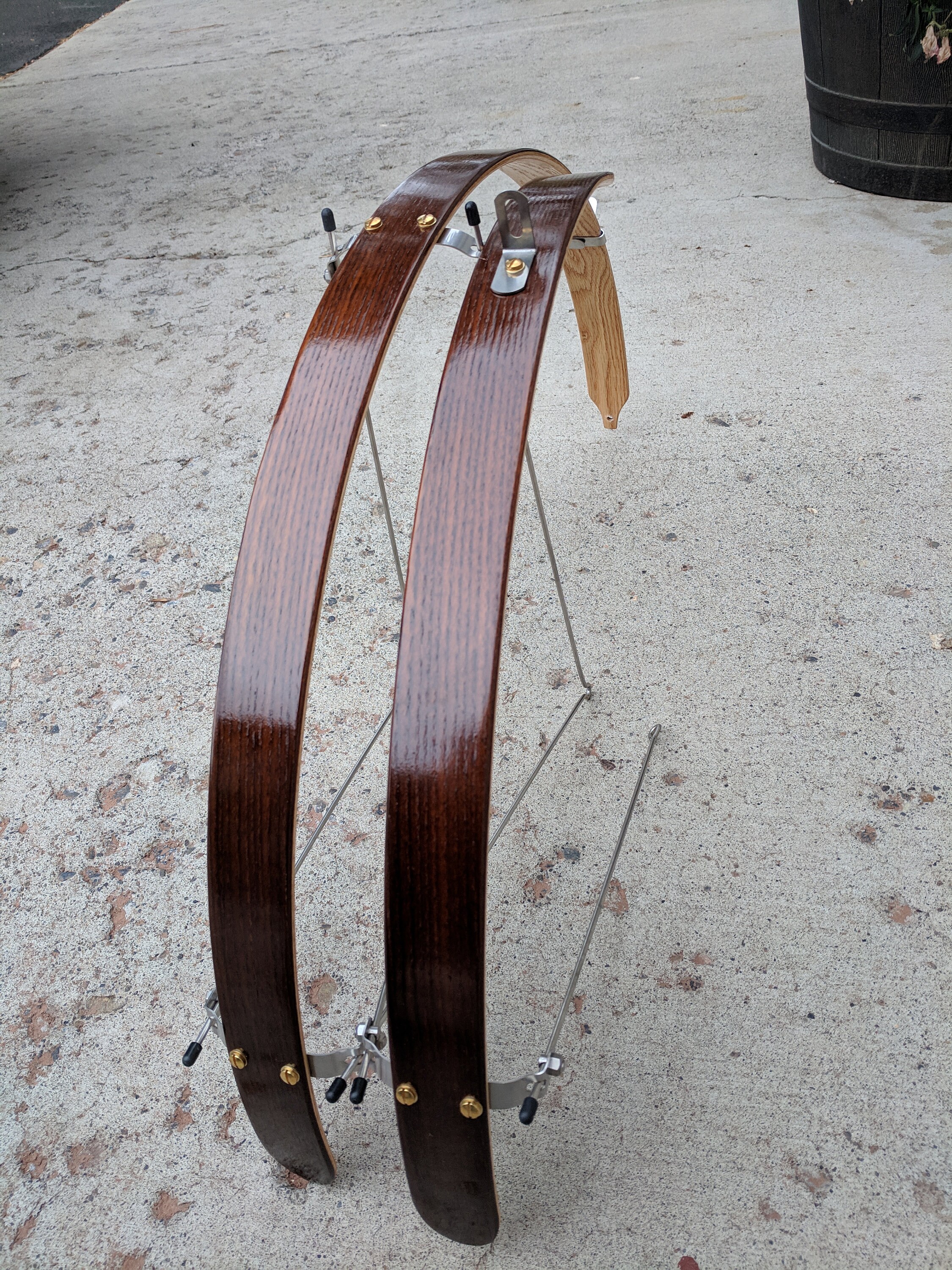 Handmade Ash Wood Bike Fenders – Heat Treated, Commuter Bicycle ...