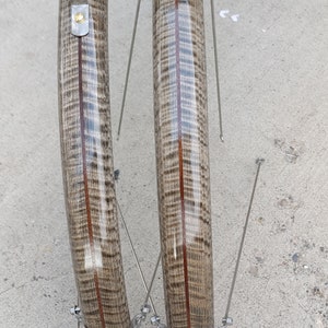 Hand Made Wood Bicycle Fenders Made From Stained Figured Maple. Fully ...