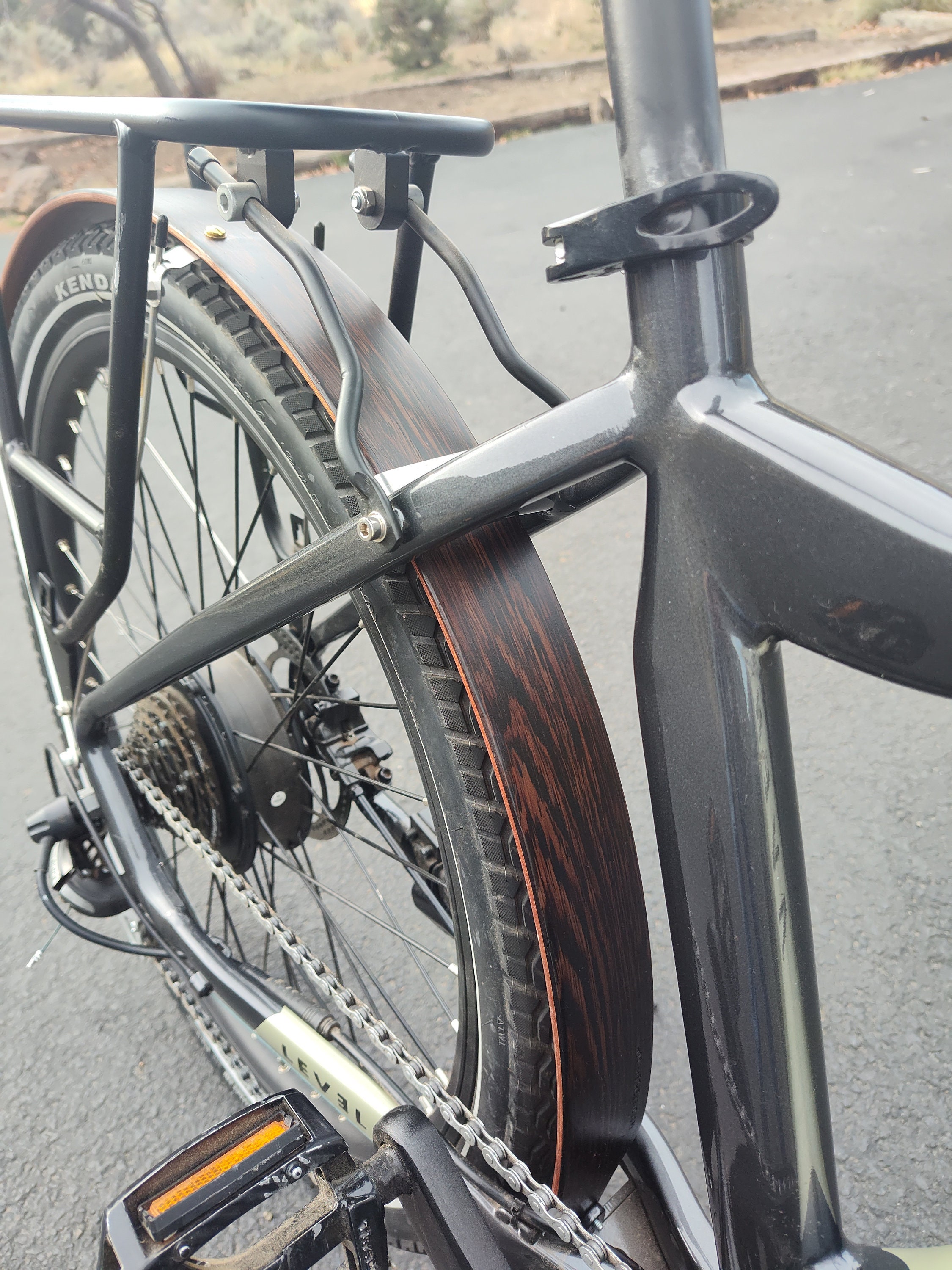 Wenge Wood Bicycle Fenders – Handmade Bike Mudguards, Stainless ...