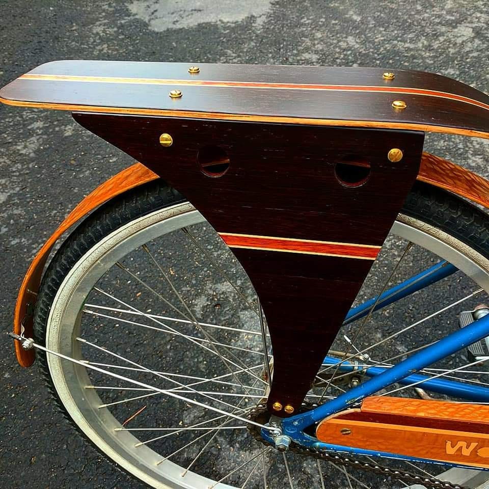 Woody's Custom Wood Rear Rack. Super Unique Design Can - Etsy