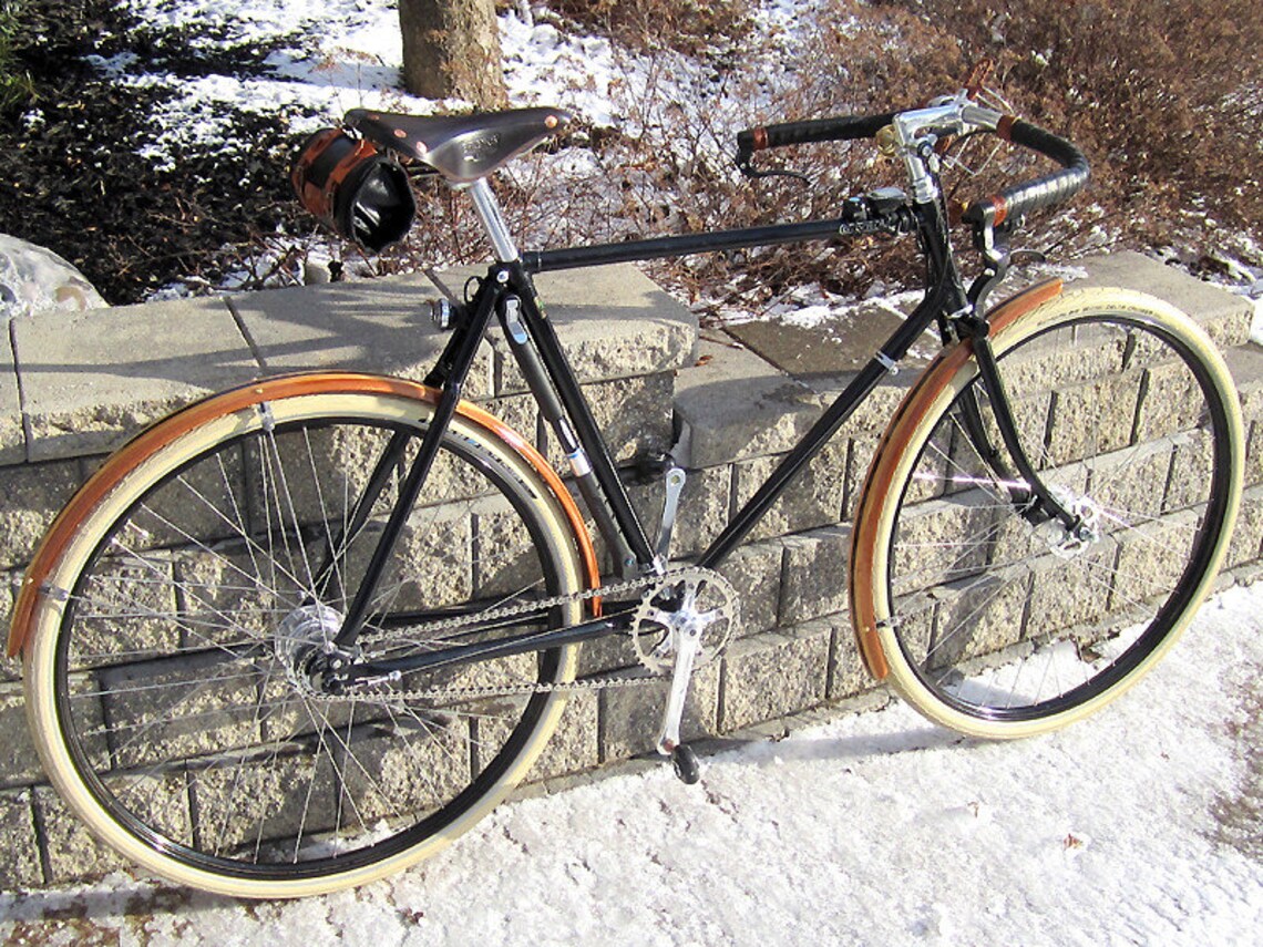 Handmade Cherry, Sapele, and Wenge Wood Bicycle Fenders - Etsy