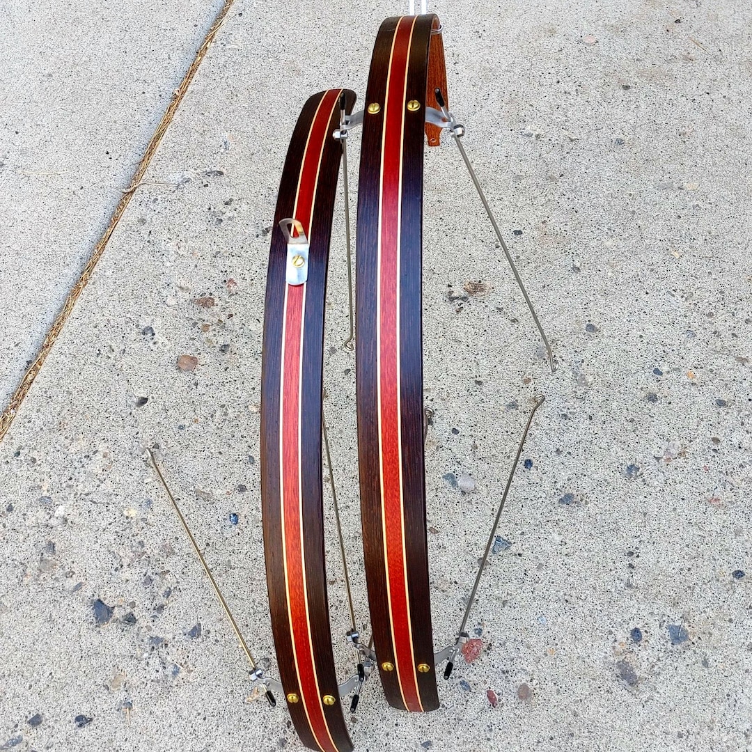 Handmade Wood Bicycle Fenders, Wenge, Bloodwood, and Maple - Etsy