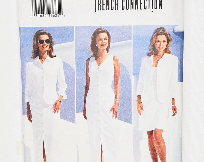 90's French Connection Butterick Sewing Pattern 4492 - UNCUT - Size 12 ...