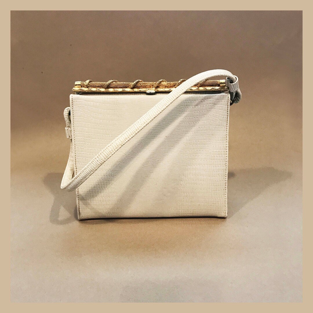 Vintage Handbag Snap Closure Gold Trim Fully Lined - Etsy