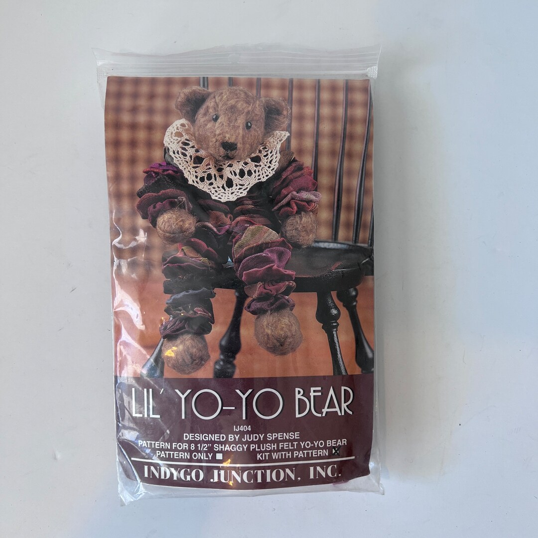 Lil Yo Yo Bear Kit With Pattern Indygo Junction Inc. - Etsy