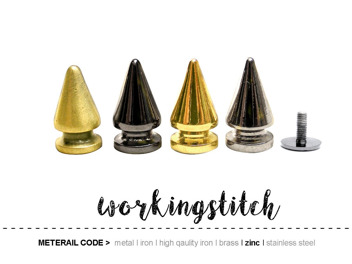 HIGH Quality 10sets 8x13mm Bullet Cone Tree Screw Back Spikes - Etsy