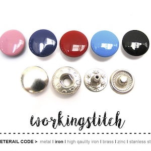 100sets 10mm SNAP COLOR Spring Button Fastener Vt2 - Etsy