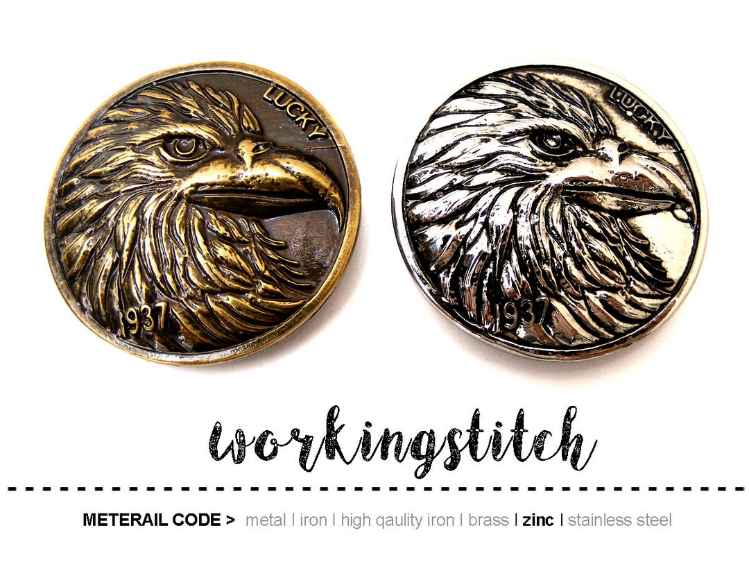 50PCS 1 7/16 36mm Zinc Alloy Conchos Eagle Head - Etsy