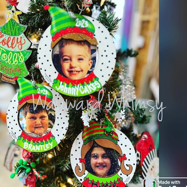 Christmas Elf Picture Frame - Etsy